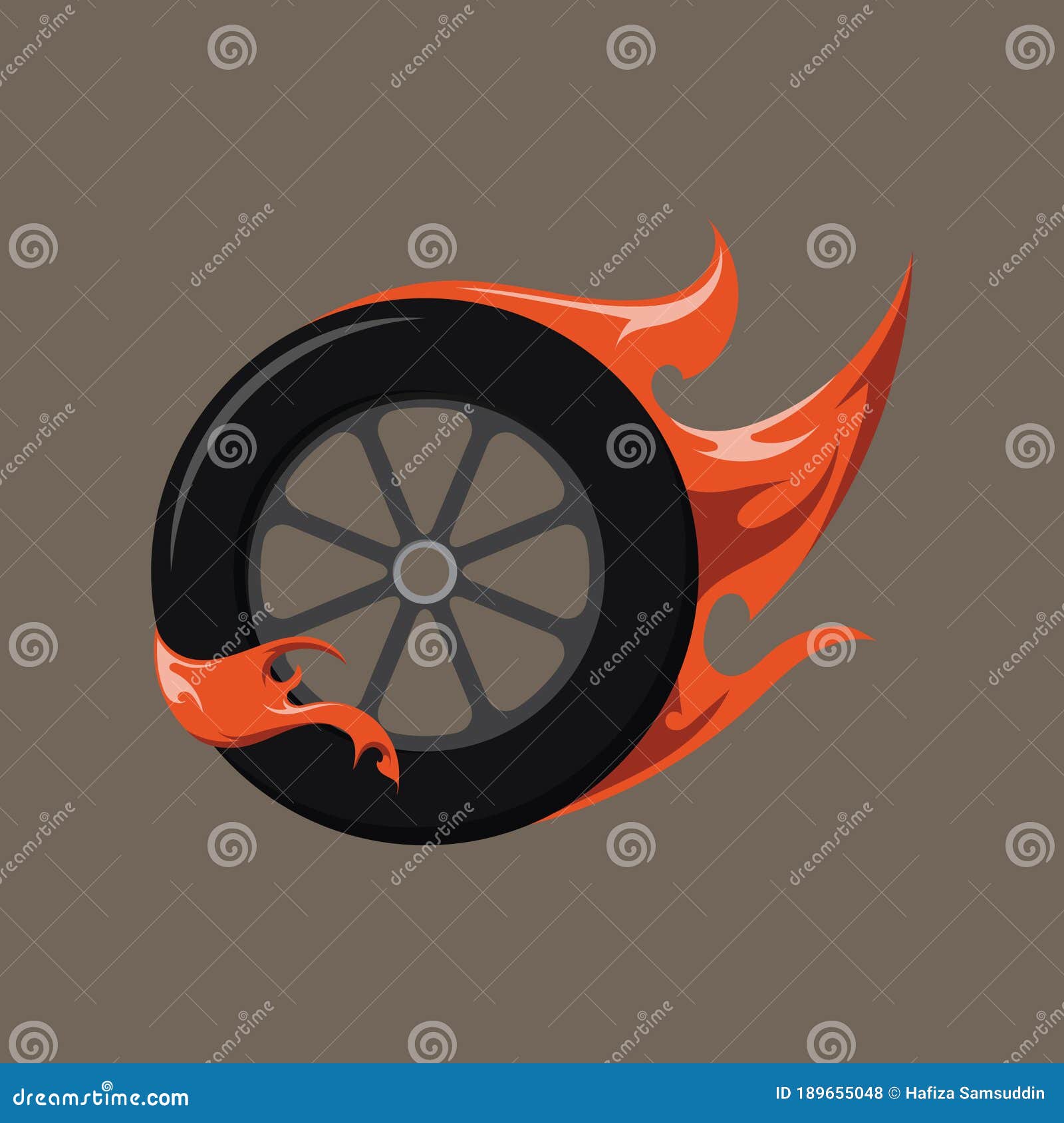 Racing Wheel. Vector Illustration Decorative Design Stock Vector ...