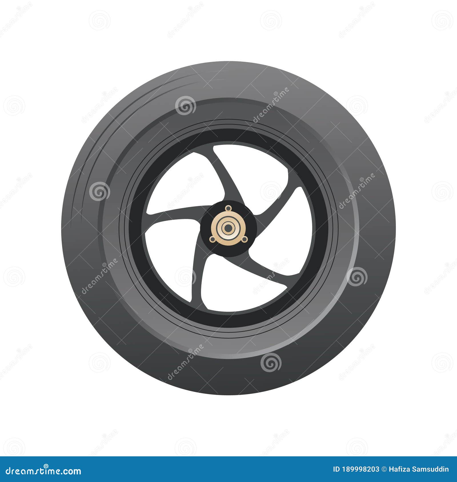 Racing Wheel. Vector Illustration Decorative Design Stock Vector ...