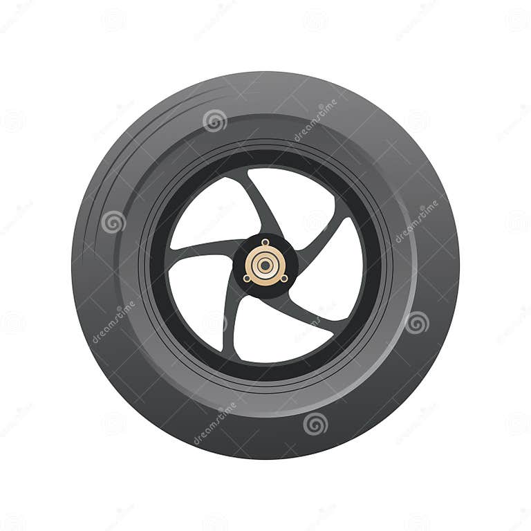 Racing Wheel. Vector Illustration Decorative Design Stock Vector ...
