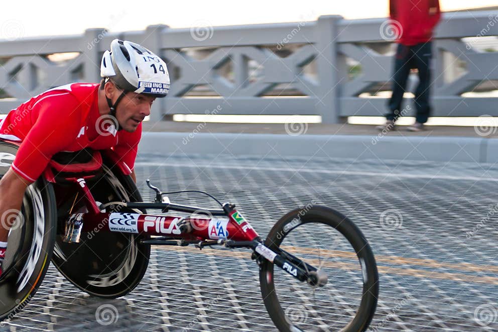 Racing in wheelchair editorial stock image. Image of competition - 18085149