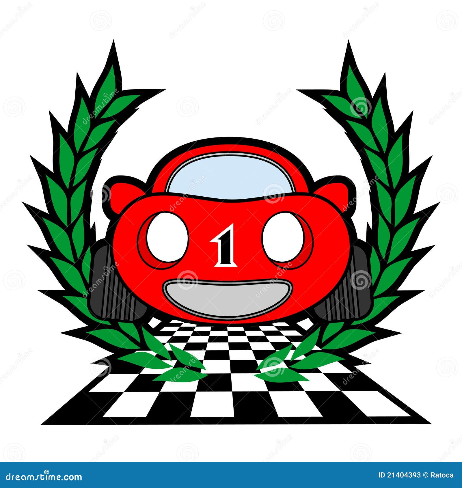 Racing winner stock vector. Illustration of winner, leader - 21404393
