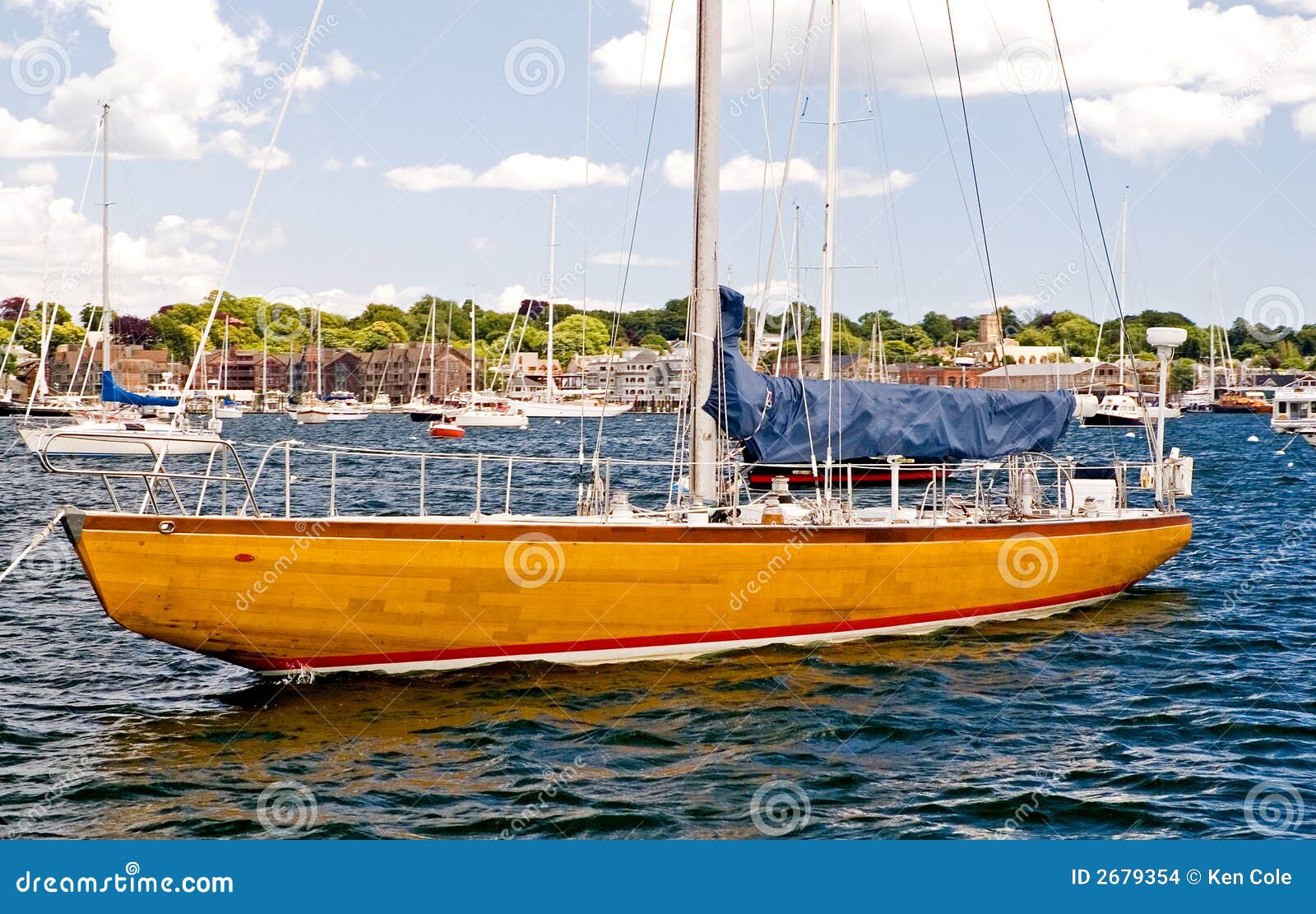 Racing yacht stock photo. Image of harbored, boat, marine - 2679354