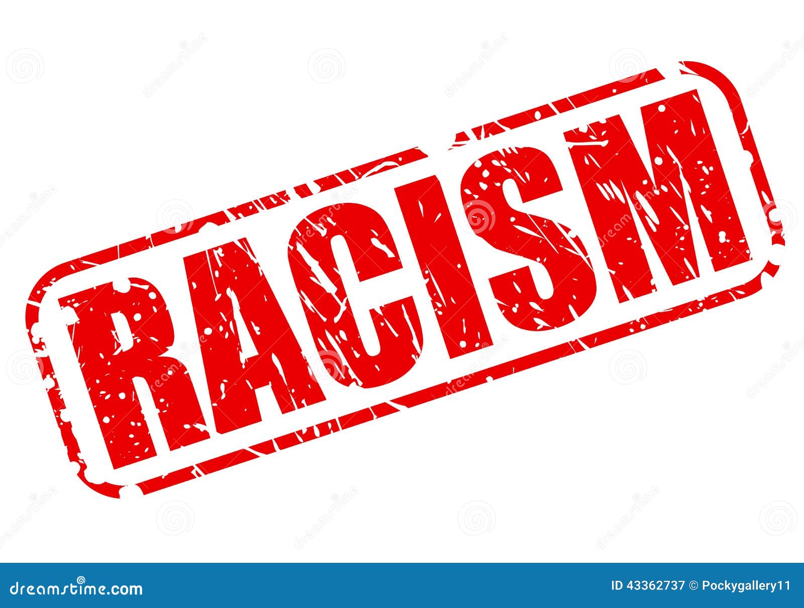 Racism Red Stamp Text Cartoon Vector | CartoonDealer.com #43362737