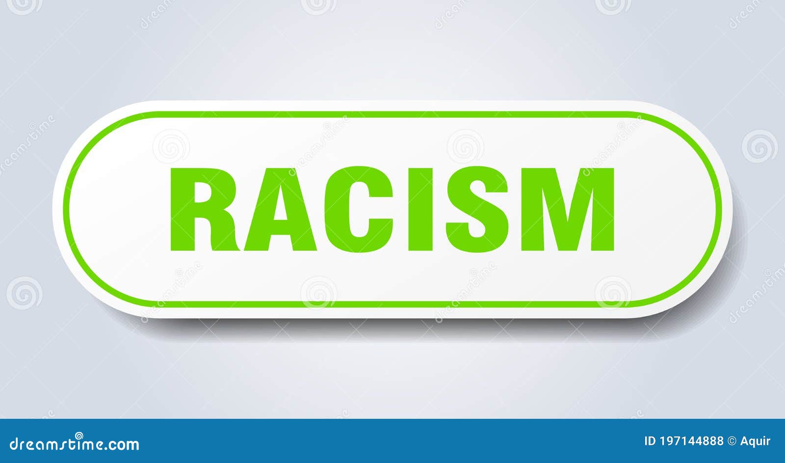 No To Racism Sign Solid Icon, Black Lives Matter Concept, Stop Racism ...