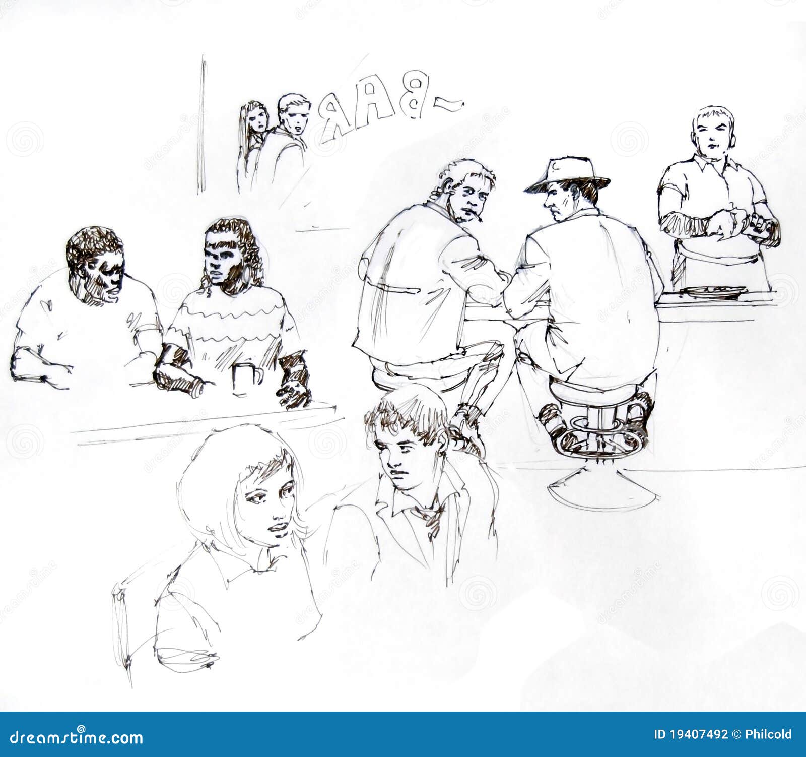 Racial Segregation Drawing