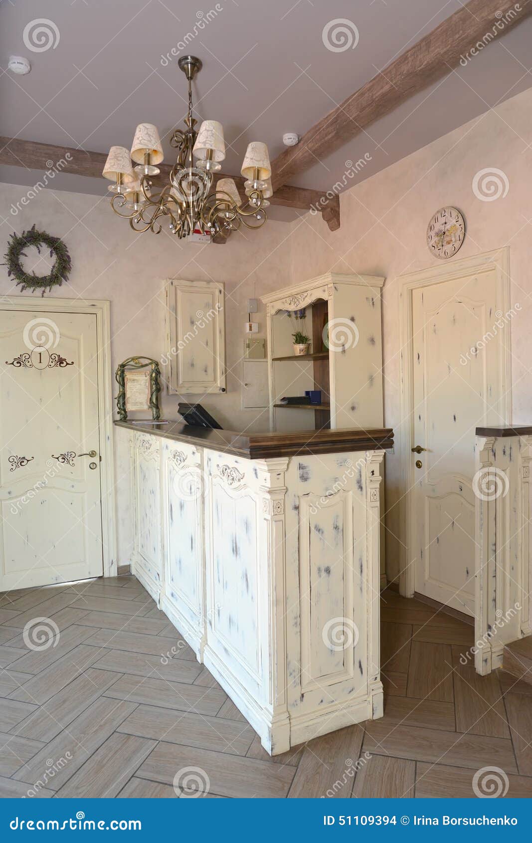 Rack for the Administrator (reception) in the Hotel Hall. Proven Stock ...