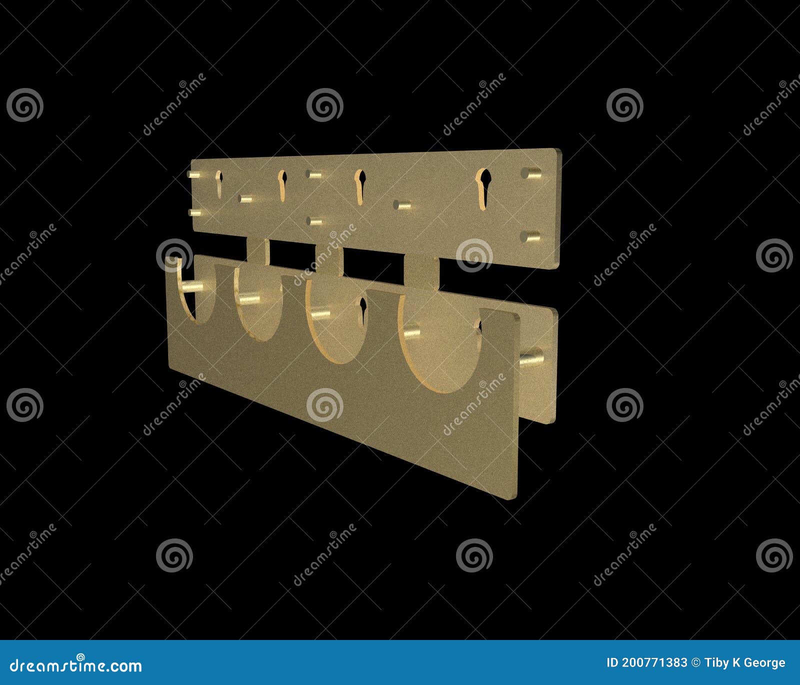 Rack for Angle Grinder for Mounting on a Wall Stock Illustration ...