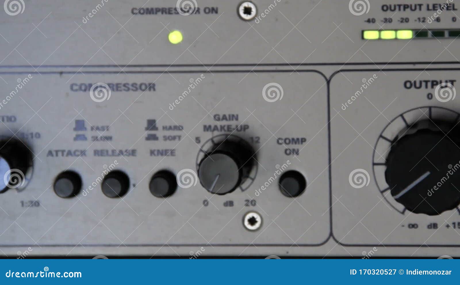 A Rack of Audio Compressors in a Recording Studio. Stock Video - Video ...