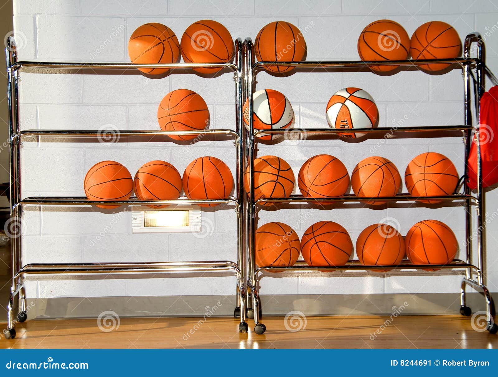 Rack of basketballs stock image. Image of balls, frame - 8244691