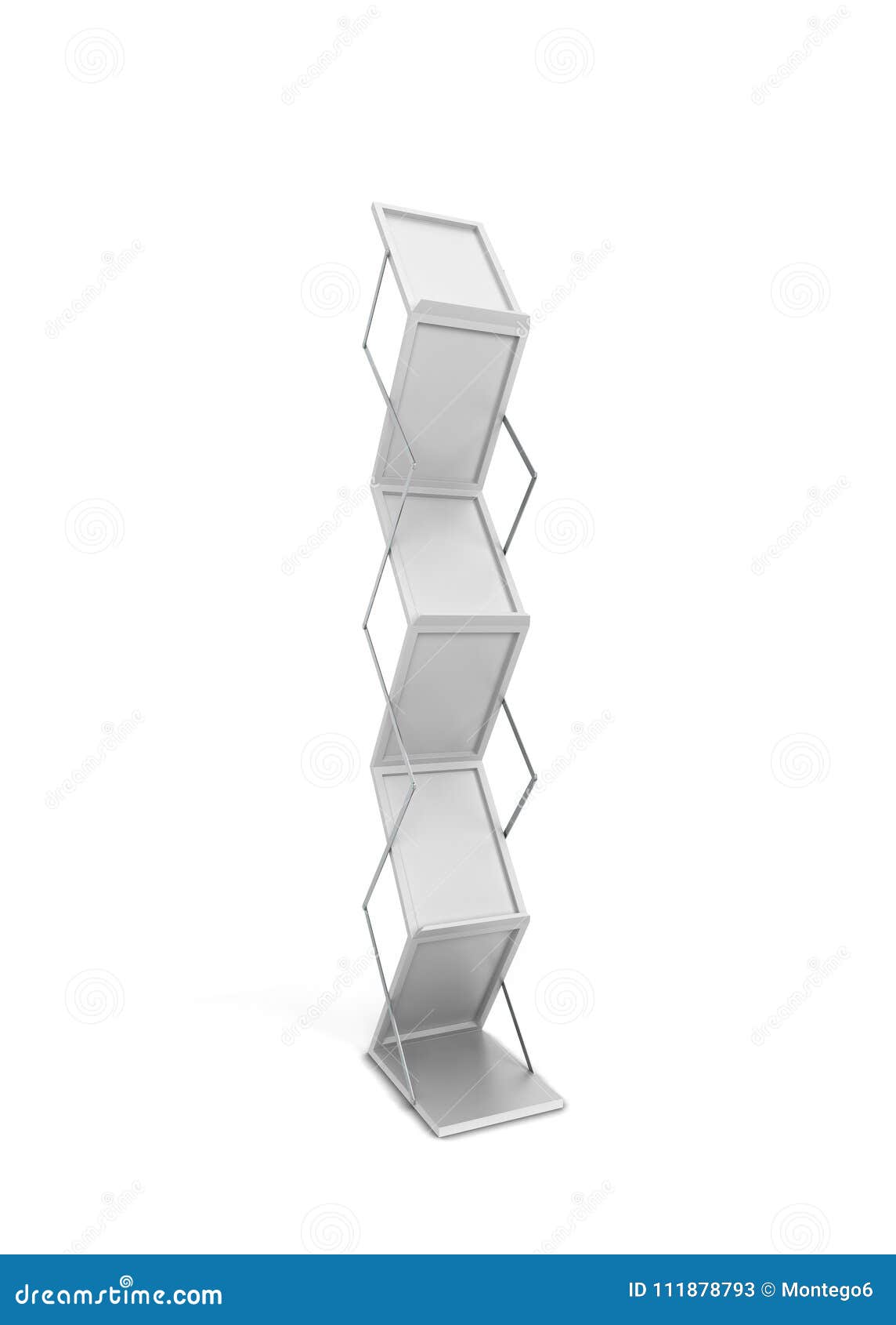 Rack for brochures stock illustration. Illustration of display - 111878793