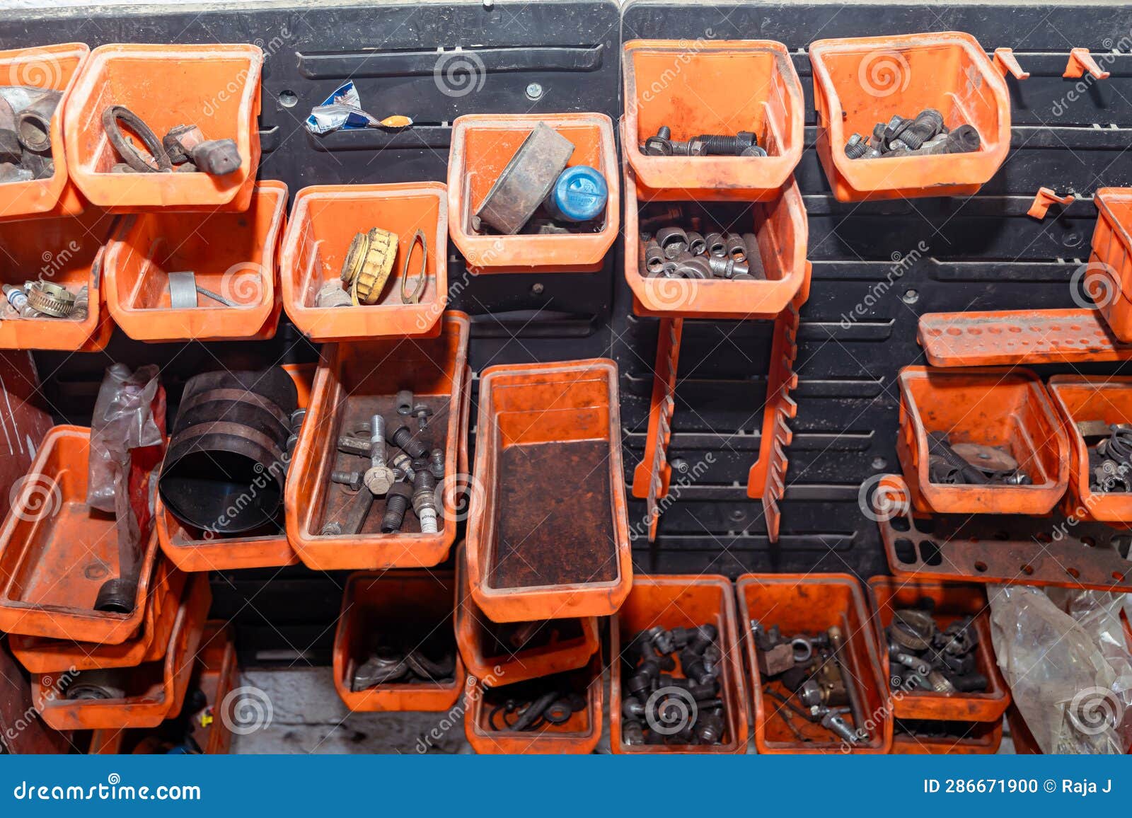 Rack of Car Tools that are All Covered in Rust Stock Photo - Image of ...