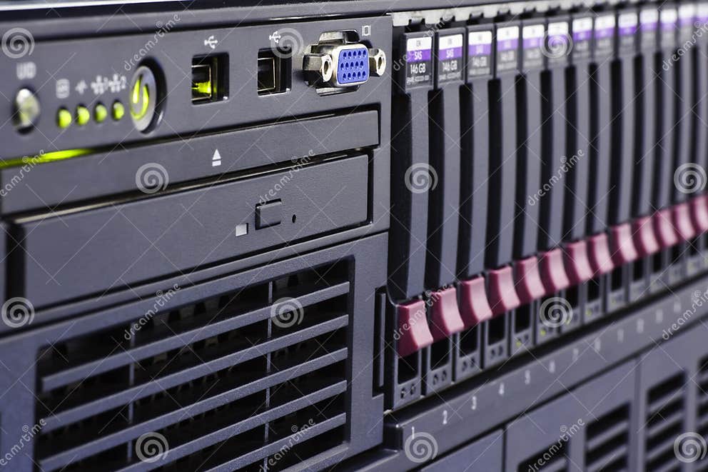 Rack of computer stock photo. Image of array, enterprise - 13301500