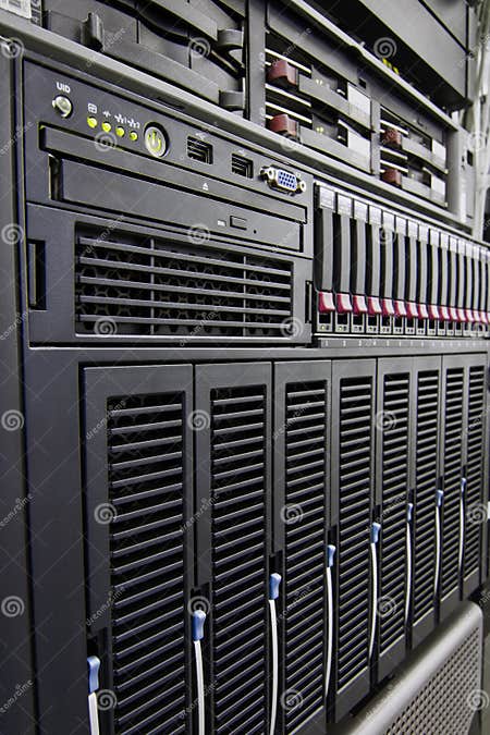 Rack of computer stock photo. Image of interconnect, hard - 13302526