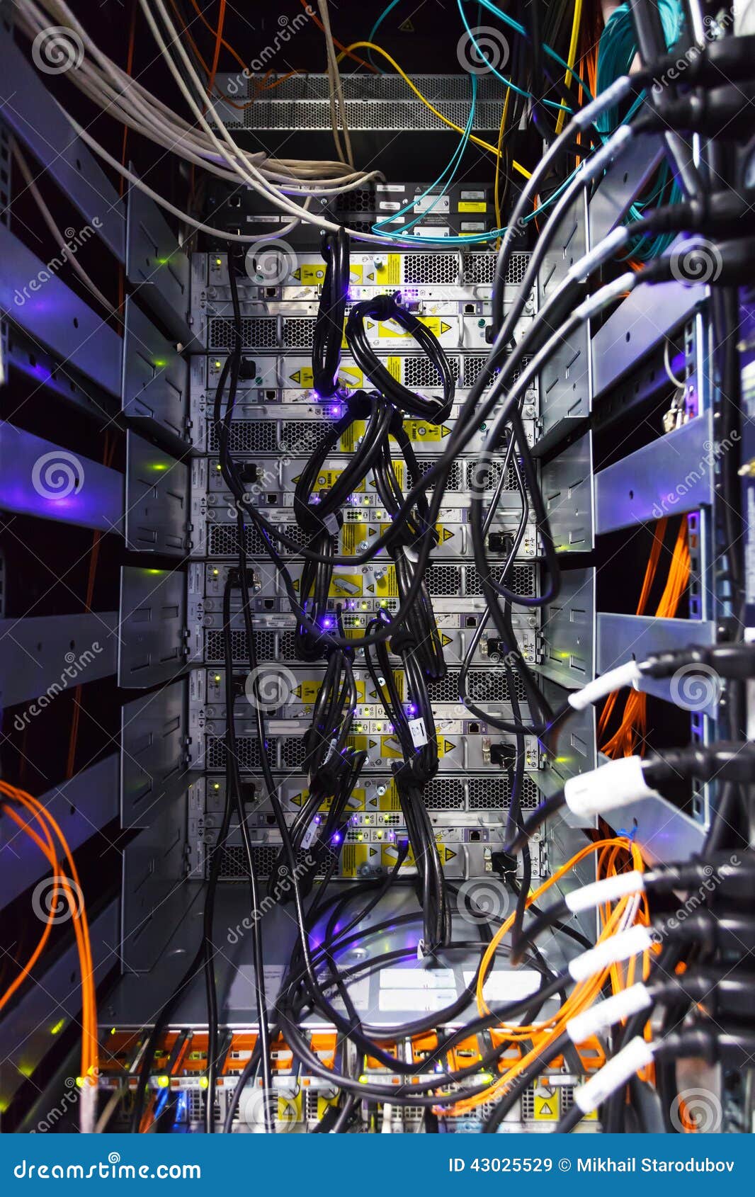 Rack in the data center stock image. Image of communications - 43025529