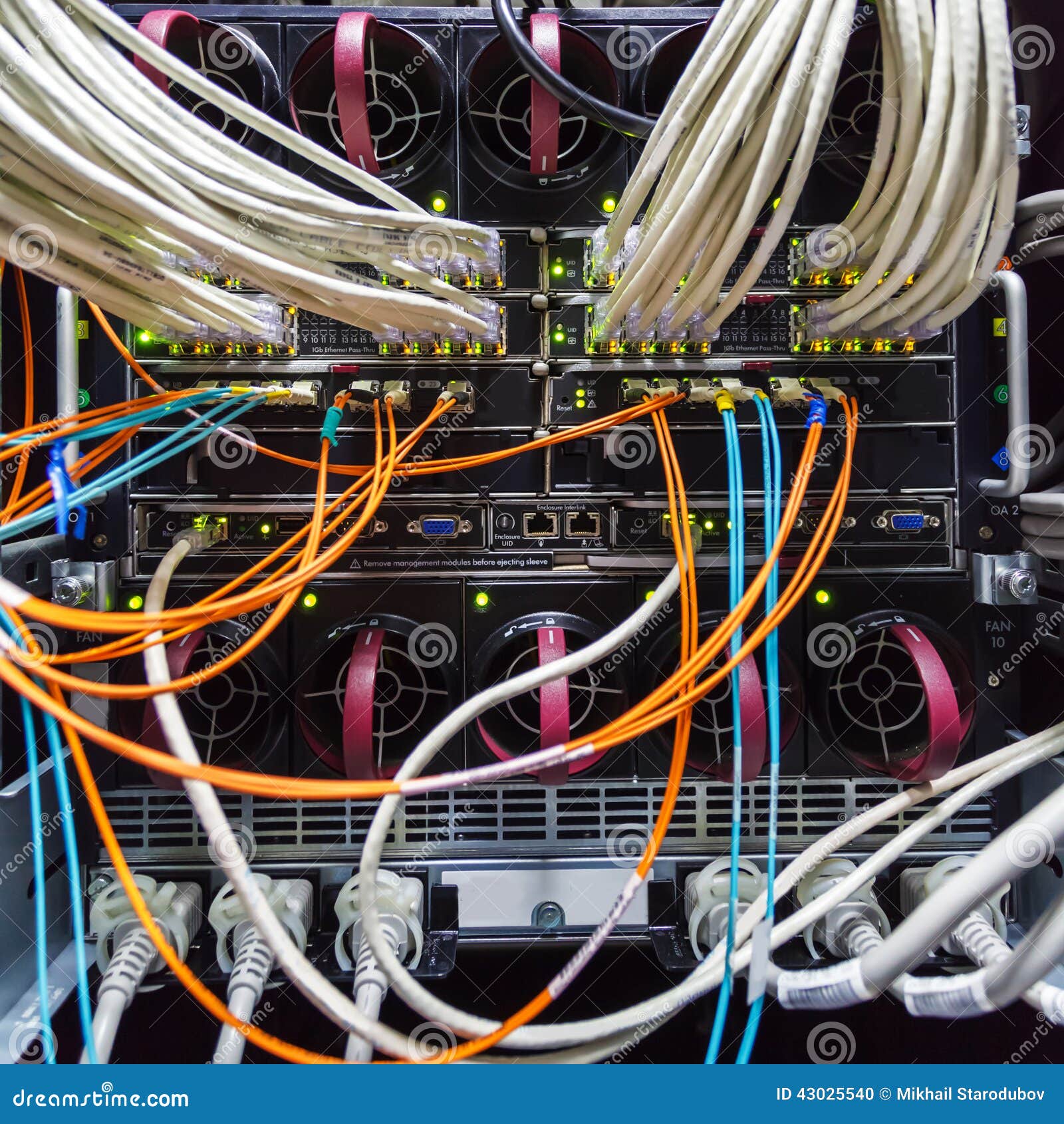 Rack in the data center stock photo. Image of cable, patchcord - 43025540