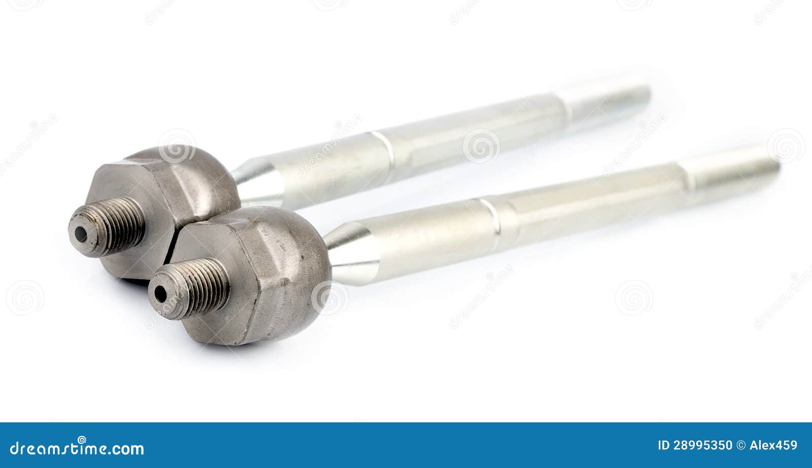 Rack end shaft isolated stock photo. Image of ball, steel - 28995350
