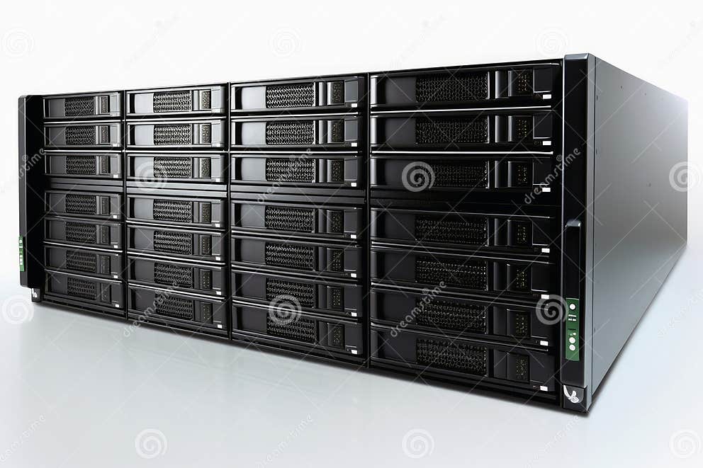 Rack Housing Server Data Storage Hardware Created with Generative AI ...