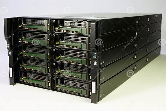 Rack Housing Server Data Storage Hardware Created with Generative AI ...