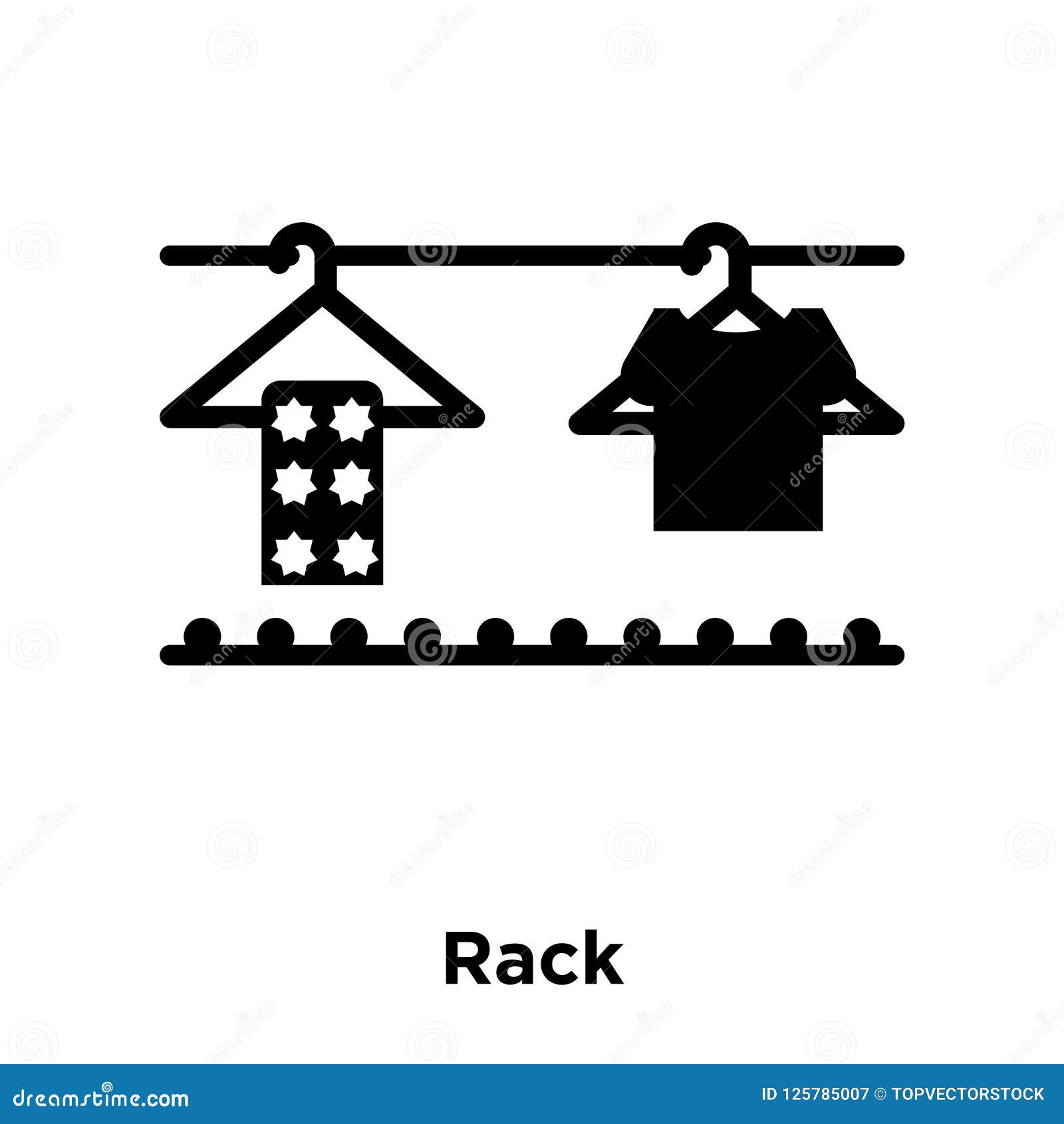 Rack Icon Vector Isolated on White Background, Logo Concept of R Stock ...