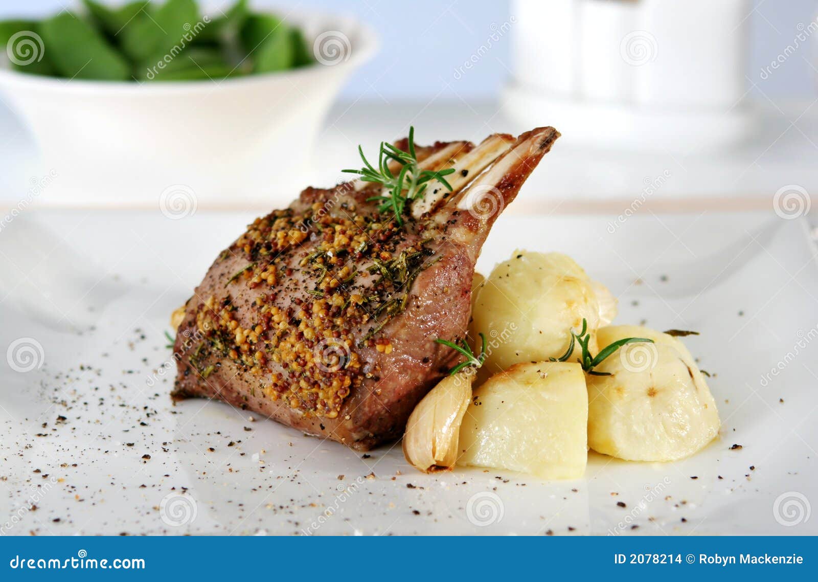 Rack of Lamb stock photo. Image of lamb, potatoes, white - 2078214