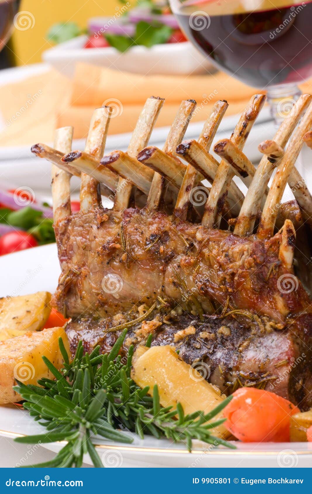 Rack of Lamb stock image. Image of hungry, chops, juicy - 9905801