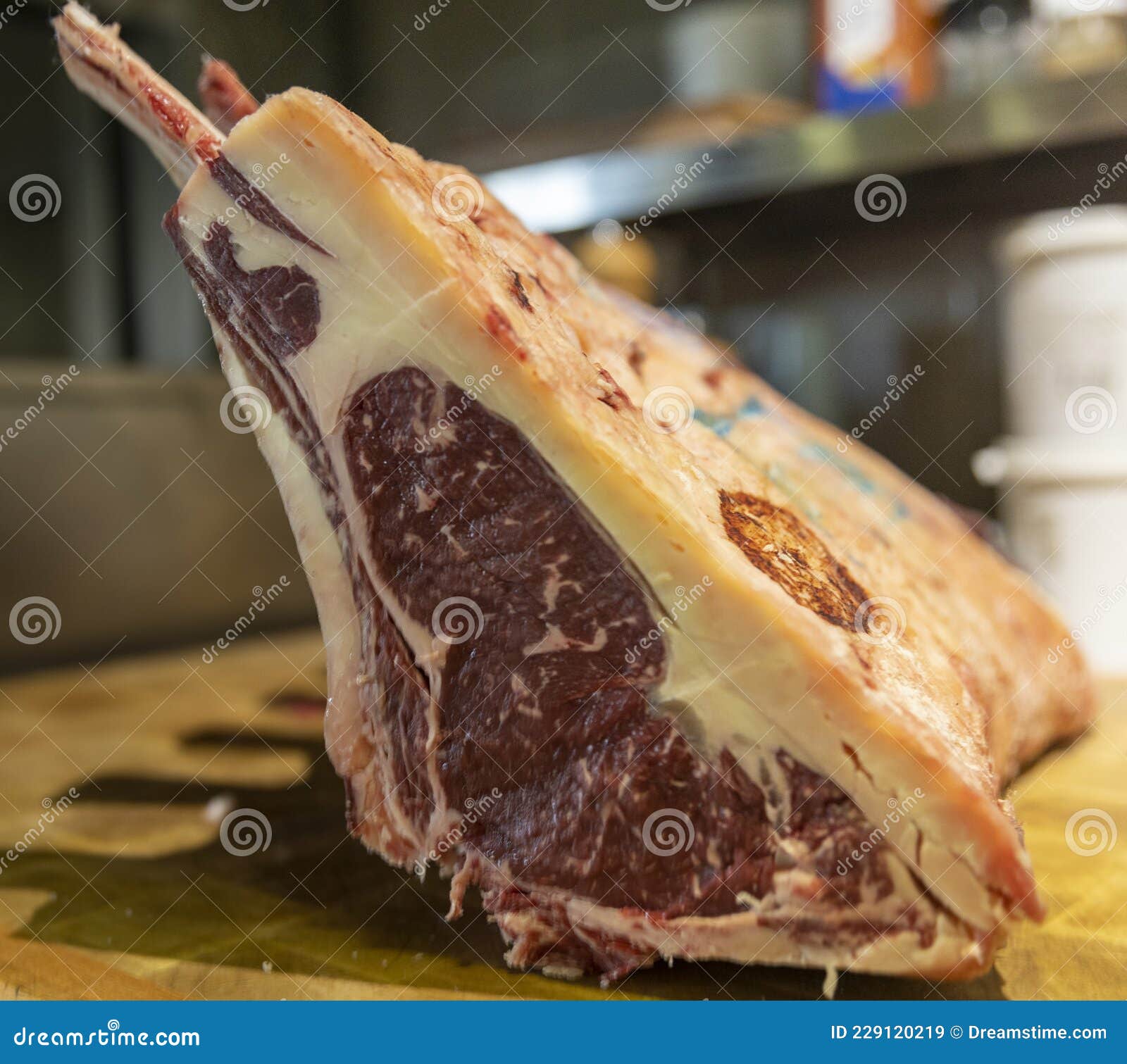 Rack of Mature Galician Beef Stock Image - Image of food, baking: 229120219