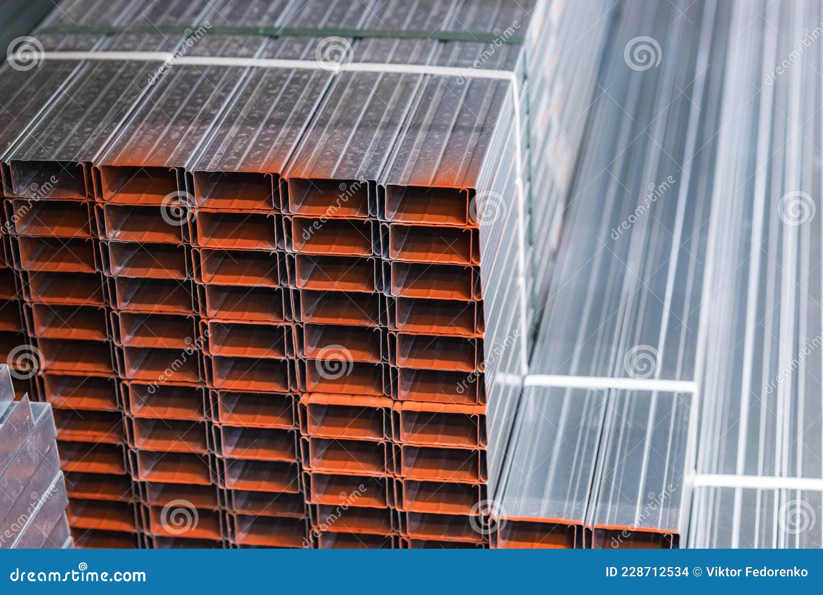 Rack Metal Profile for Wall Plasterboard Installation. Element for ...
