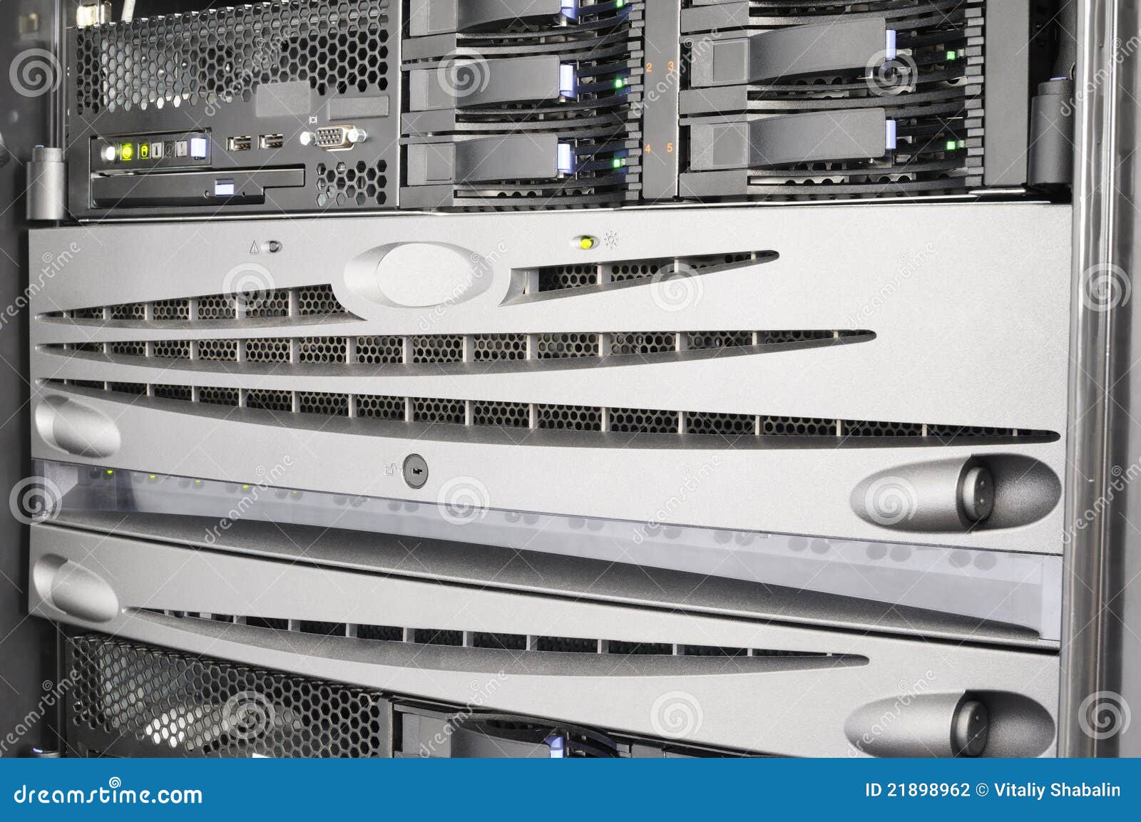 Rack mounted equipment stock photo. Image of drive, hardware - 21898962