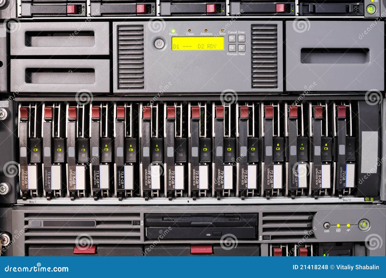 Rack mounted server stock photo. Image of mounted, storage - 21418248