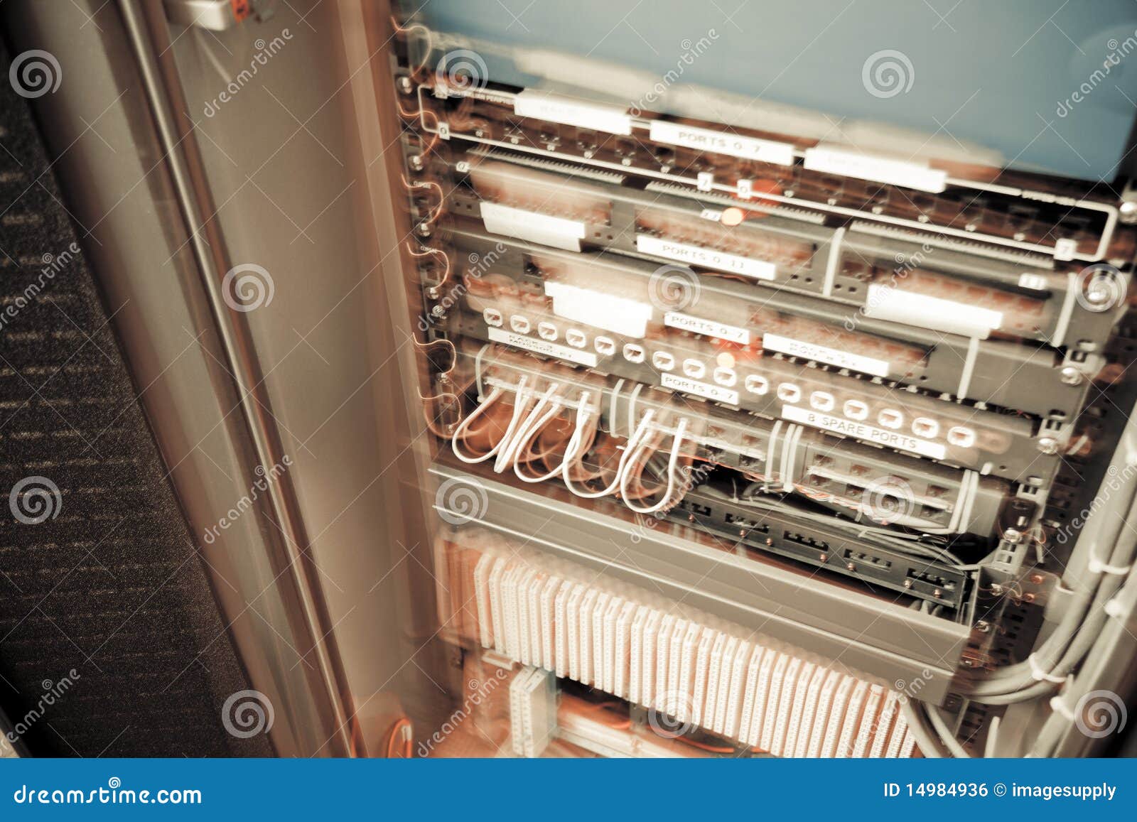 Rack Mounted Servers stock photo. Image of information - 14984936