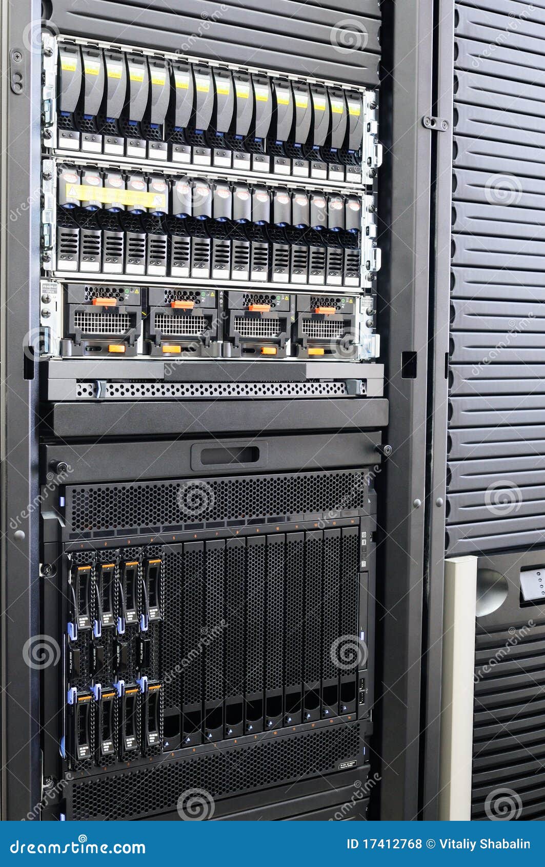Rack Mounted Servers Stock Photo | CartoonDealer.com #17412768