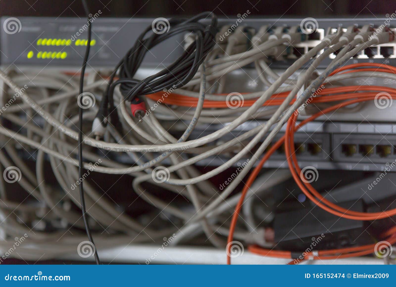 Rack Mounted Servers in a Server Room, Close Up Stock Photo - Image of ...