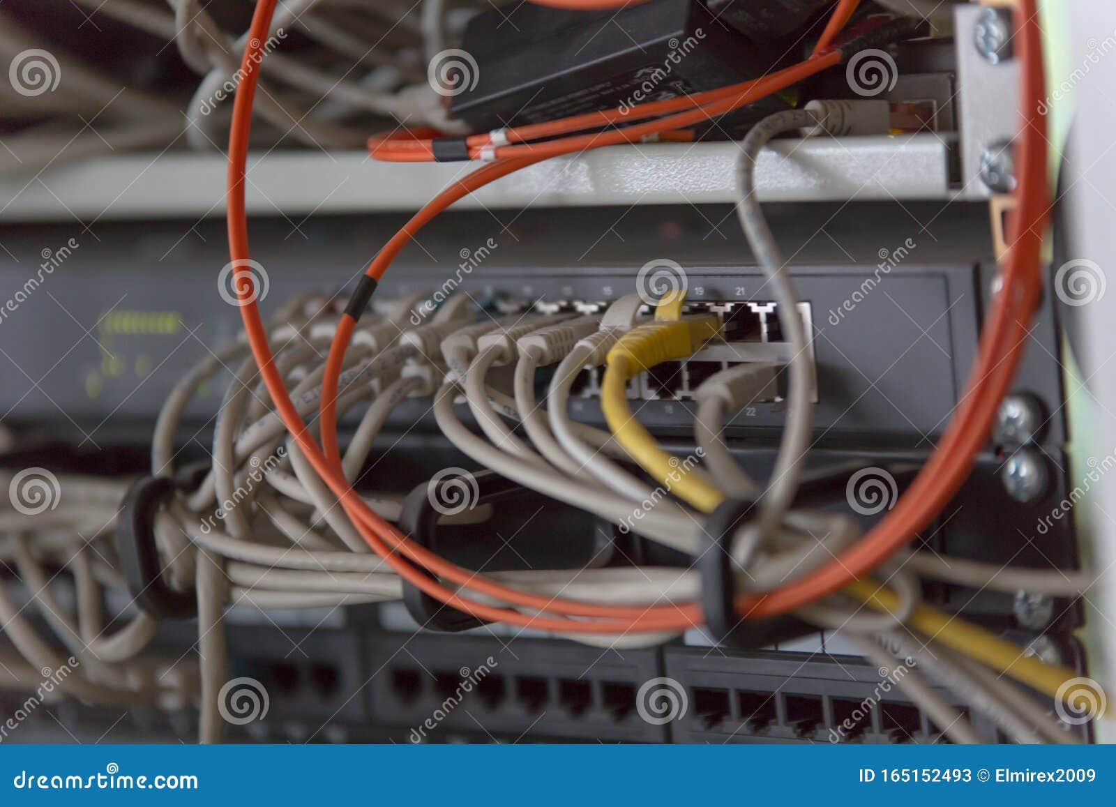 Rack Mounted Servers in a Server Room, Close Up Stock Image - Image of ...