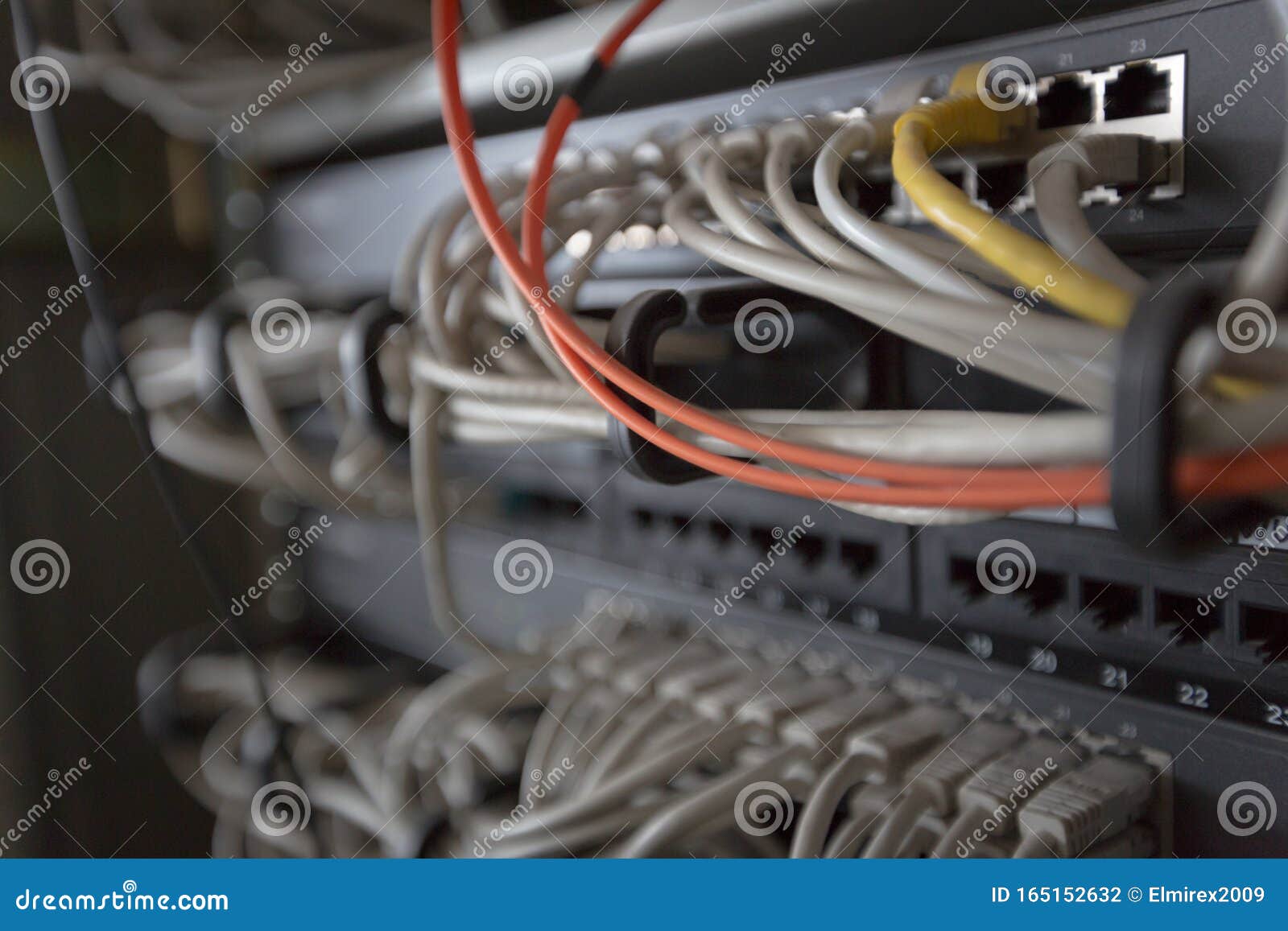 Rack Mounted Servers in a Server Room, Close Up Stock Photo - Image of ...