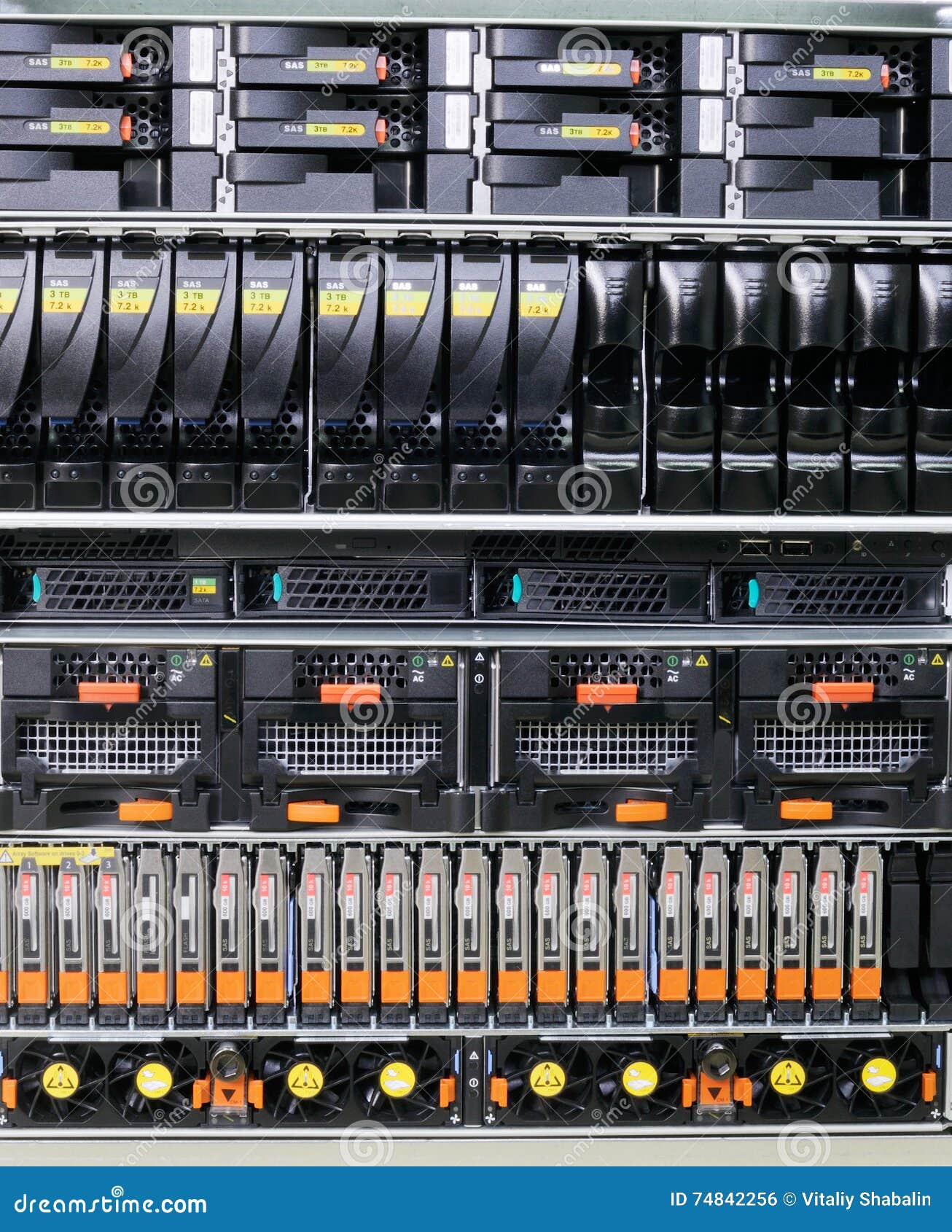 Rack Mounted Servers Stock Photography | CartoonDealer.com #74842256