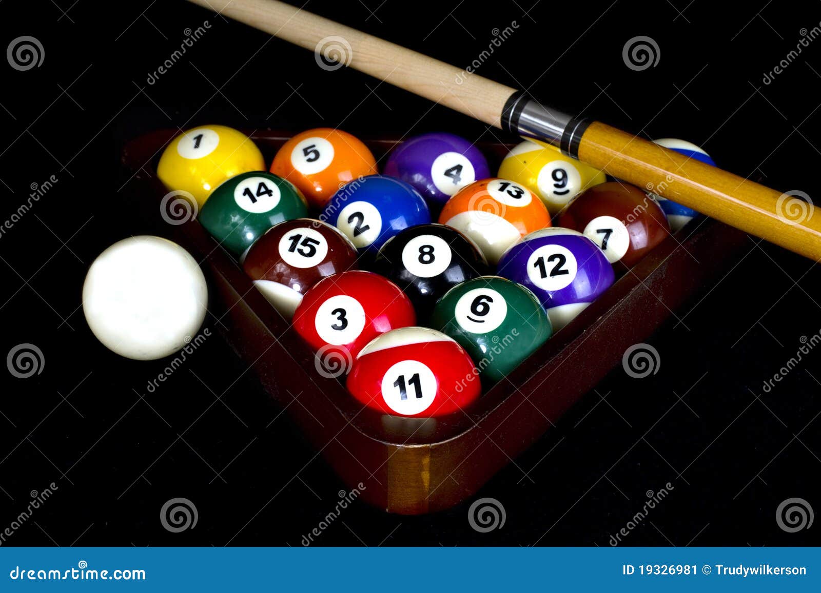 Rack of Pool Balls stock image. Image of eight, background - 19326981