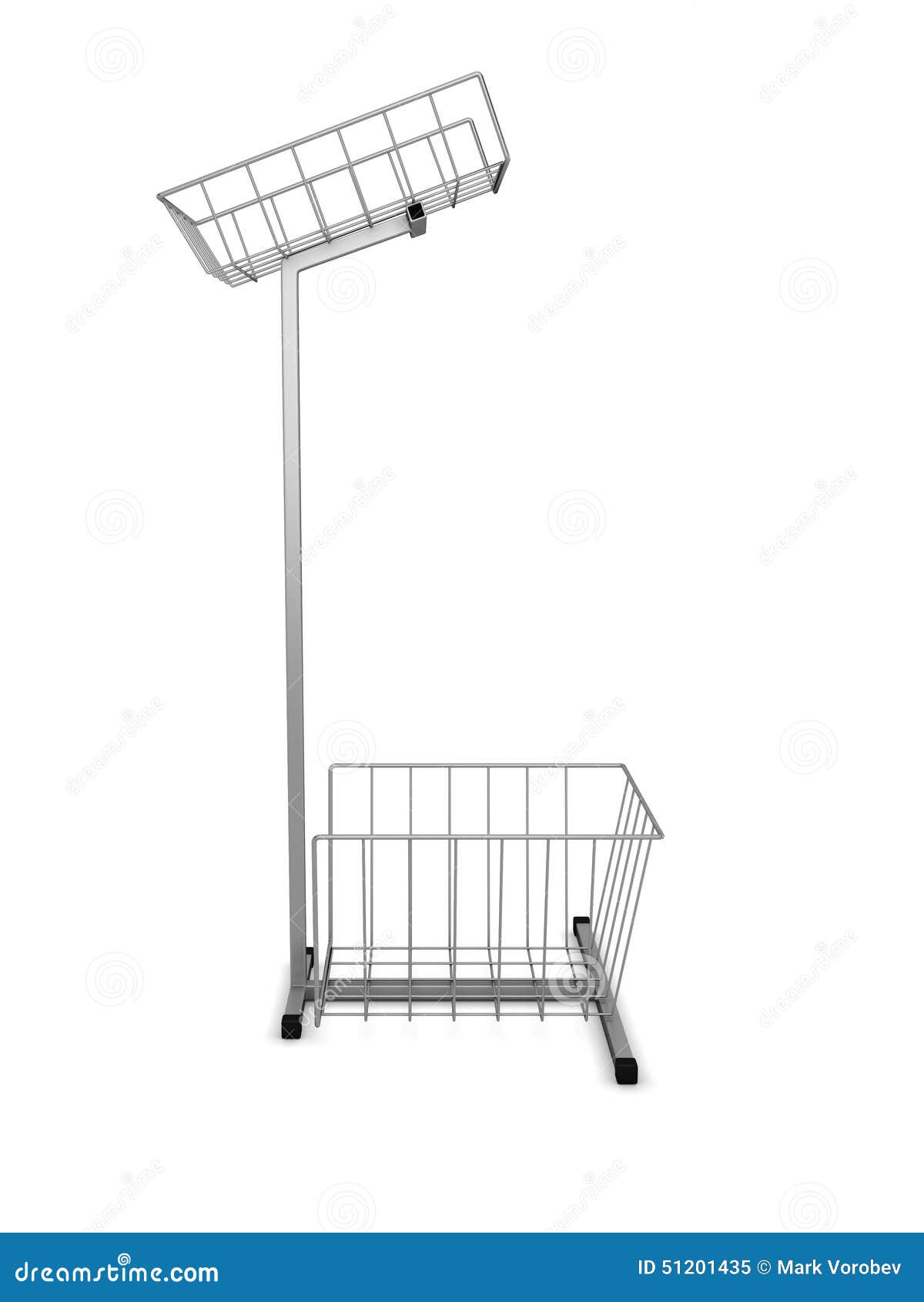 Rack for Promotional Materials Left View Stock Illustration ...