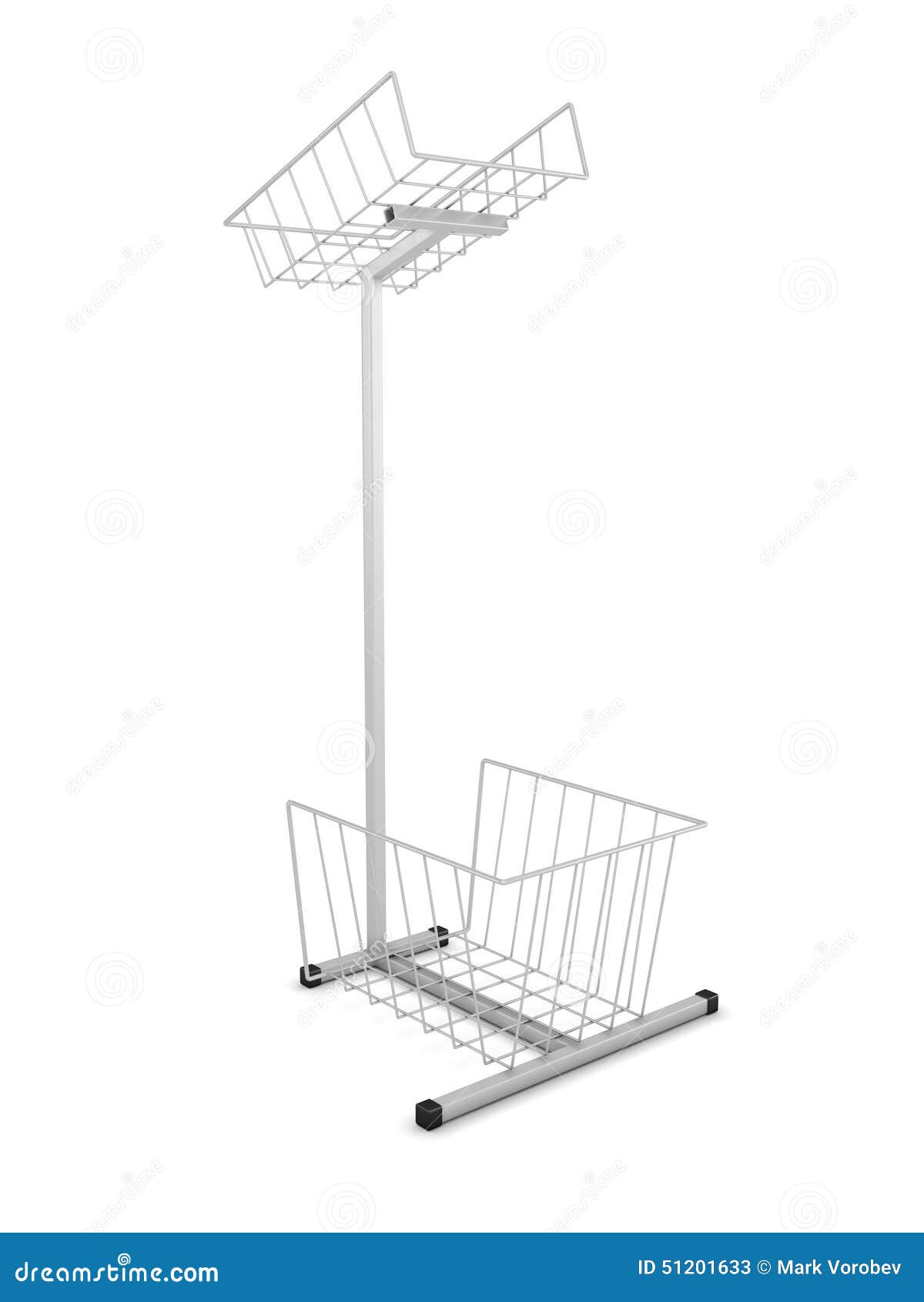 Rack for Promotional Materials Stock Illustration - Illustration of ...