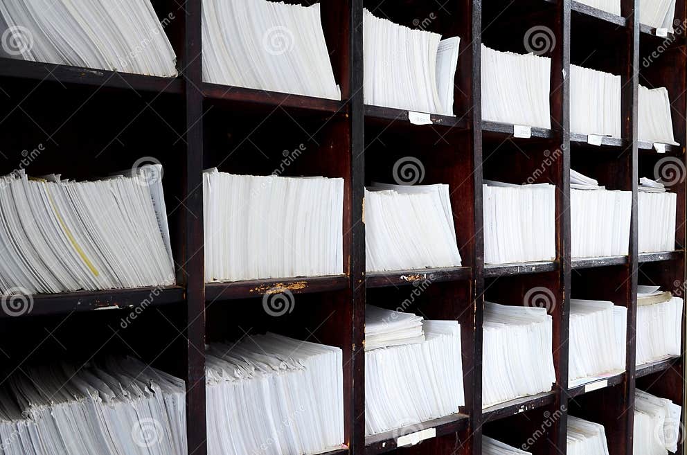 Rack for Record Card Storage. Stock Image - Image of media, file: 41085433