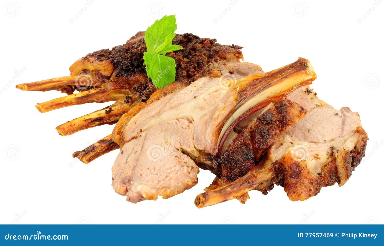 Rack of Roasted Lamb Cutlets Stock Image - Image of cooking, herb: 77957469
