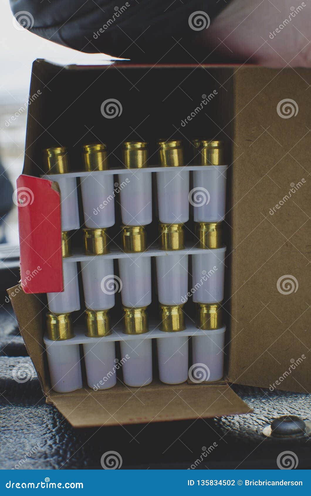 A Rack of Rounds in the Box on the Range Stock Photo - Image of holding ...