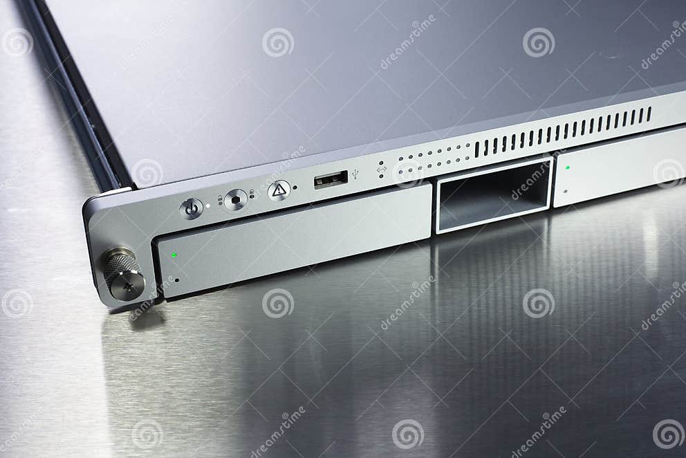 Rack server stock photo. Image of aluminum, stack, communication - 17879860
