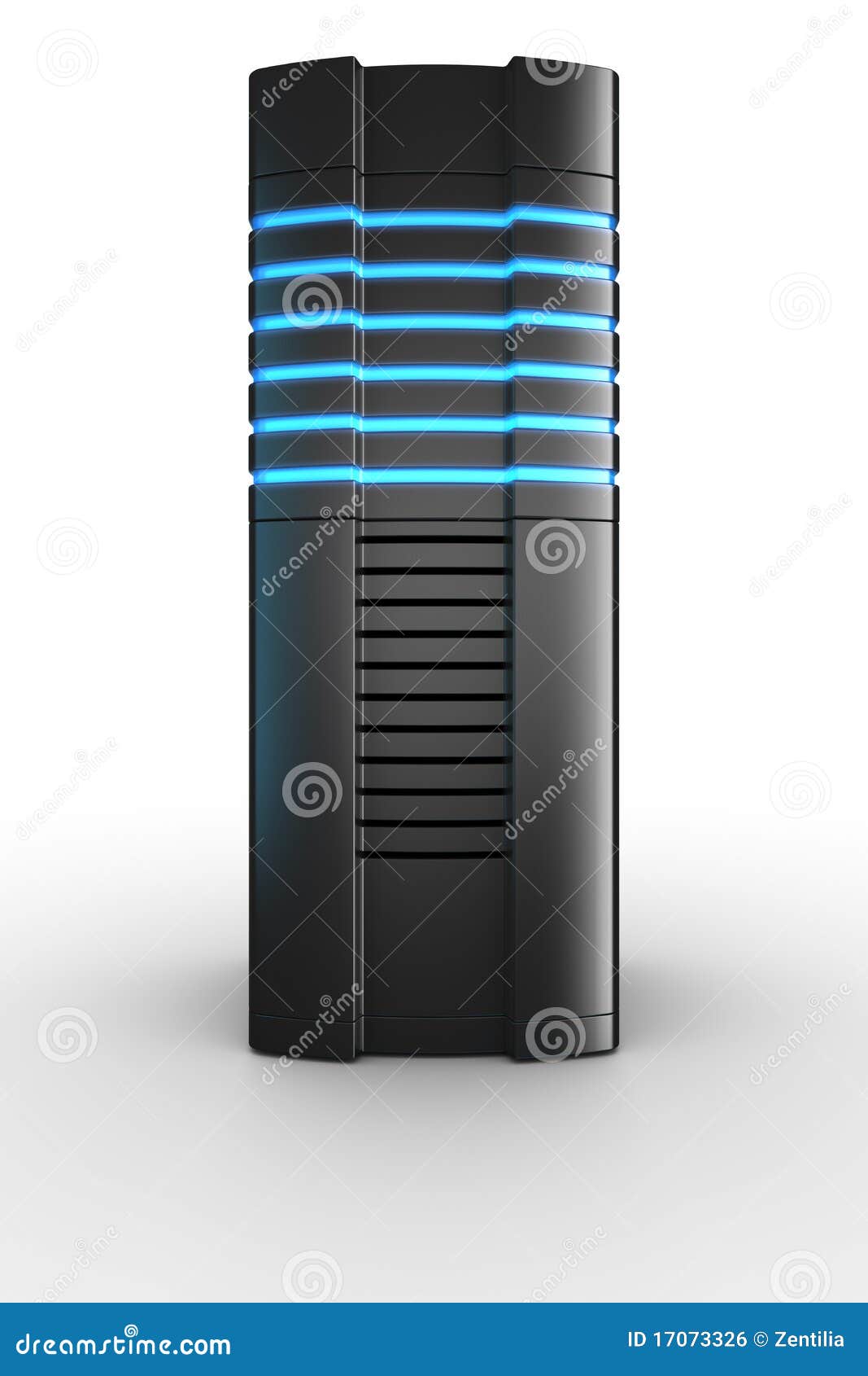 Rack Server on White Background Stock Illustration - Illustration of ...