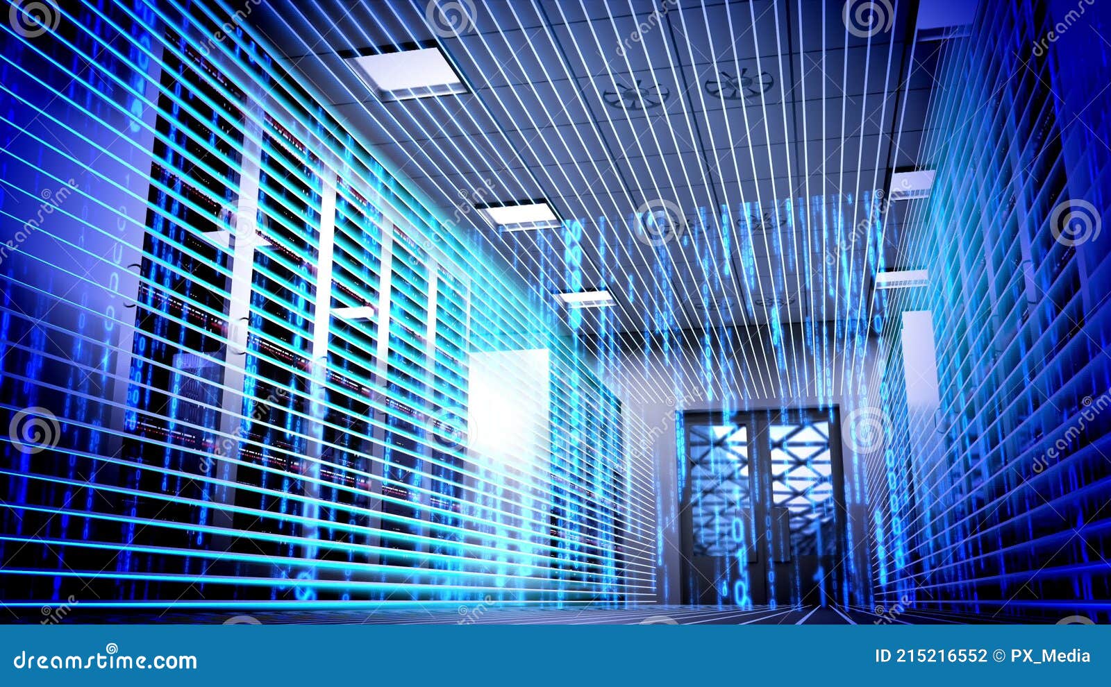 Rack Servers and Falling Binary Code - Data Centre, Hosting, Storage ...