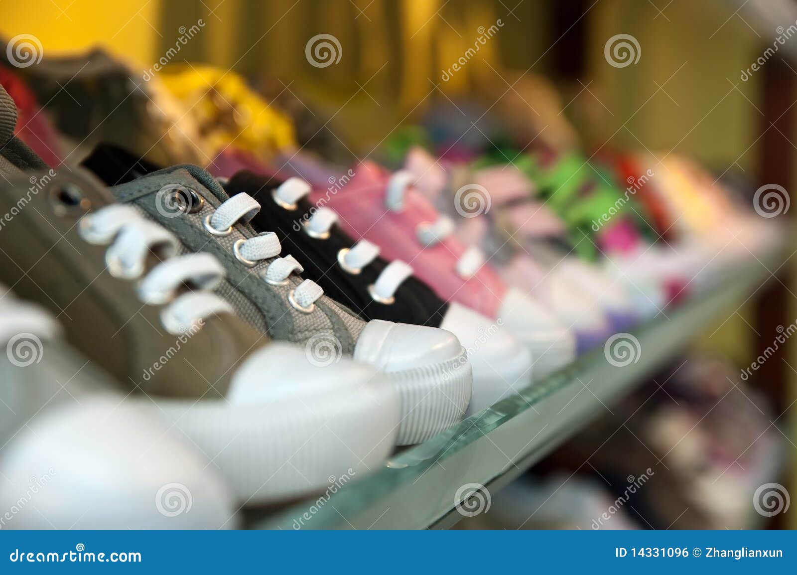 Rack of shoes stock photo. Image of variety, tourism - 14331096
