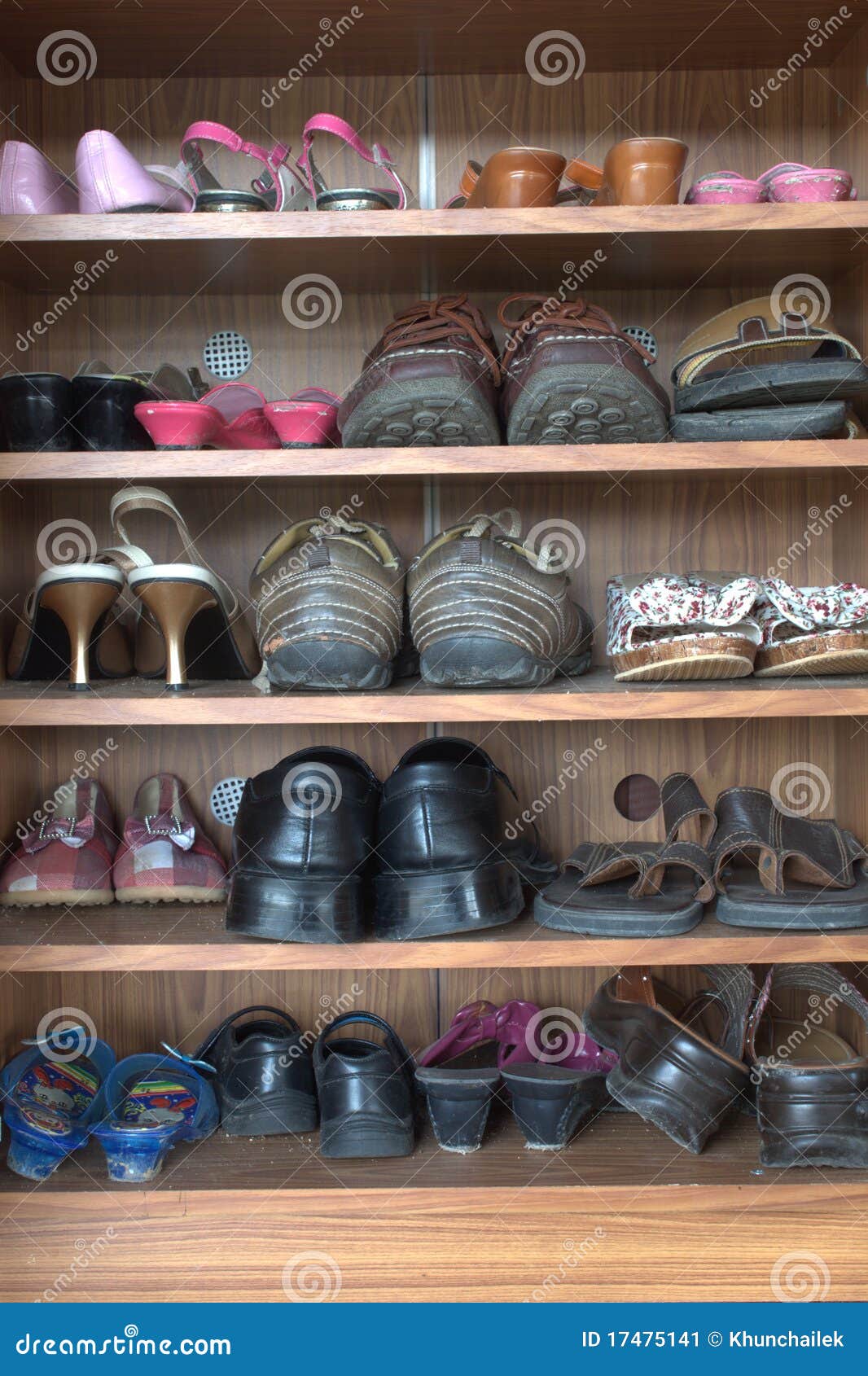 Rack shoes stock image. Image of clutter, mess, footwear - 17475141