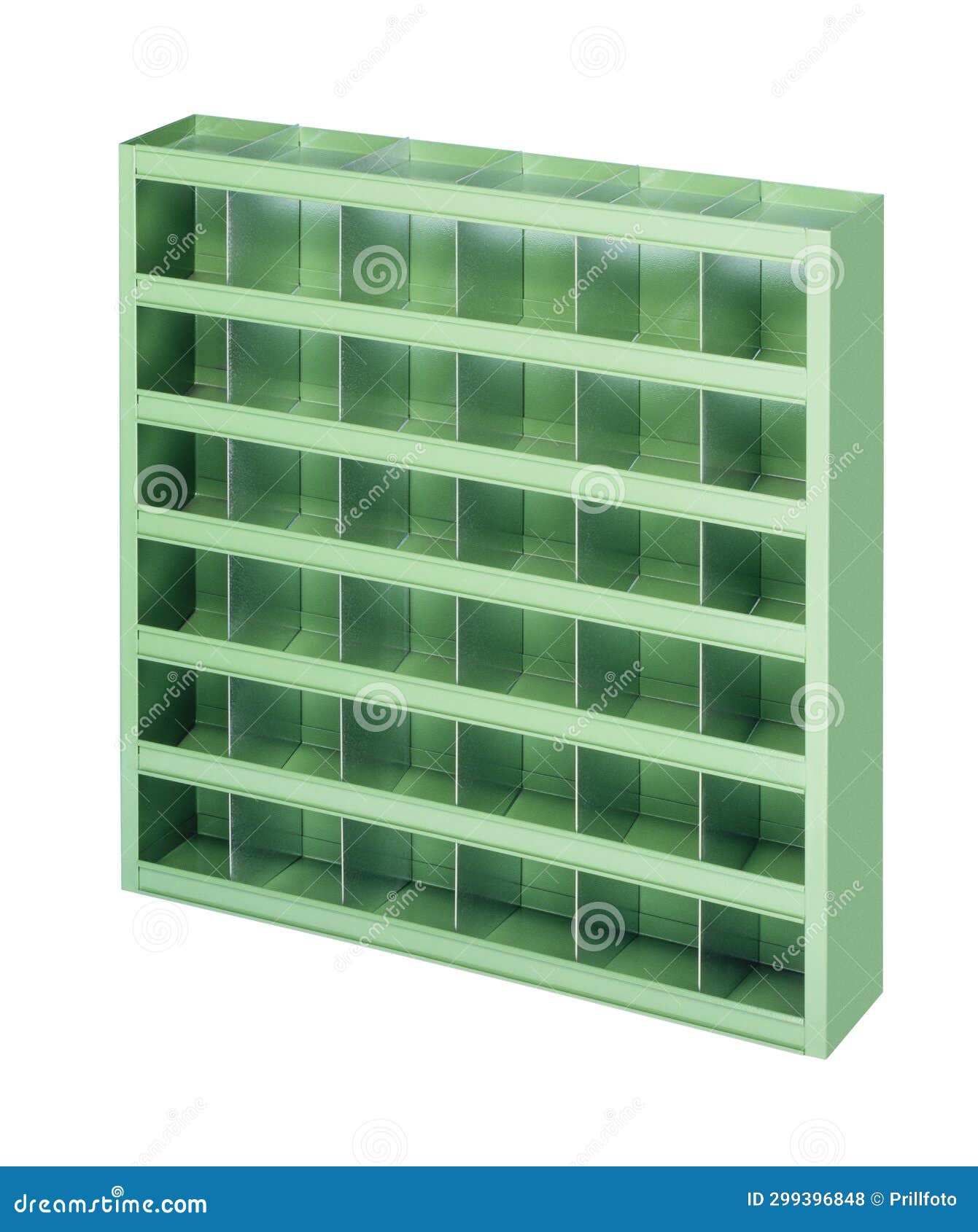 Rack with Small Compartments Stock Photo - Image of container ...