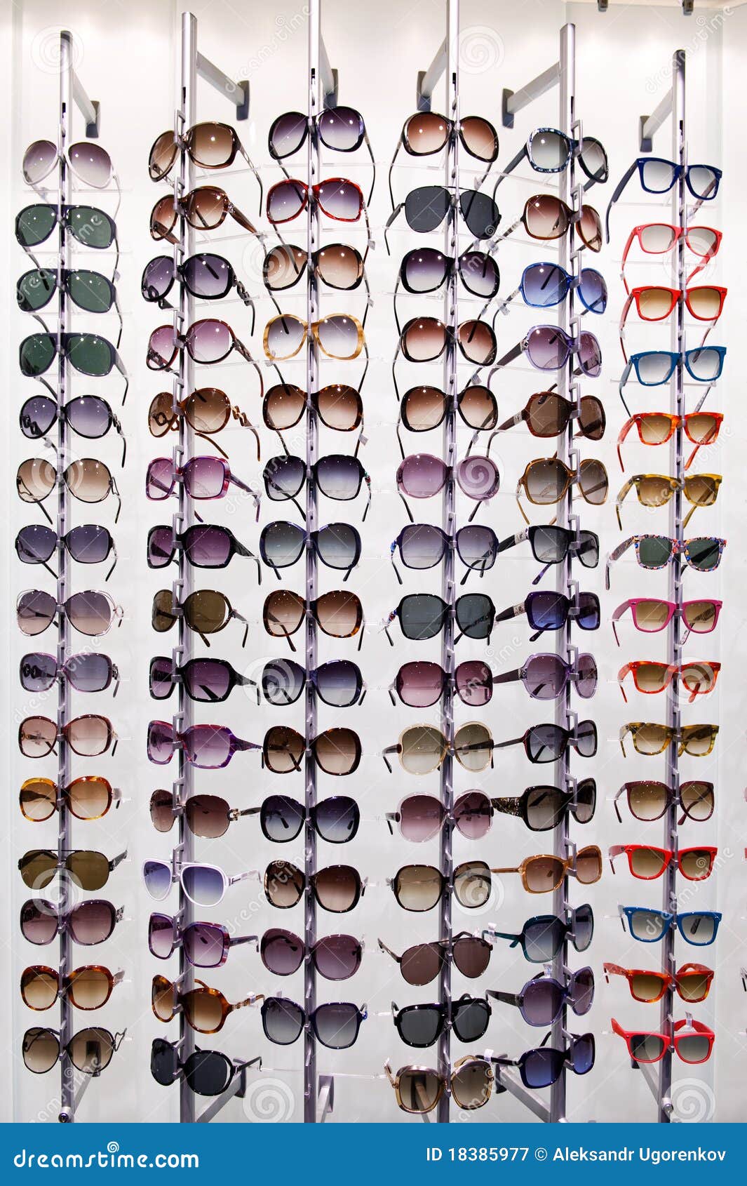 Rack with sunglasses stock image. Image of optics, objects - 18385977