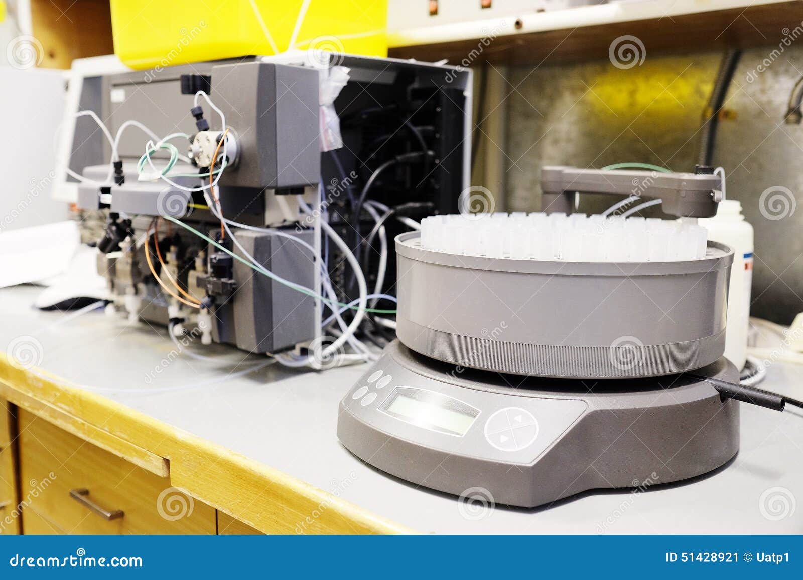 Rack of test tubes stock image. Image of zoom, automated - 51428921