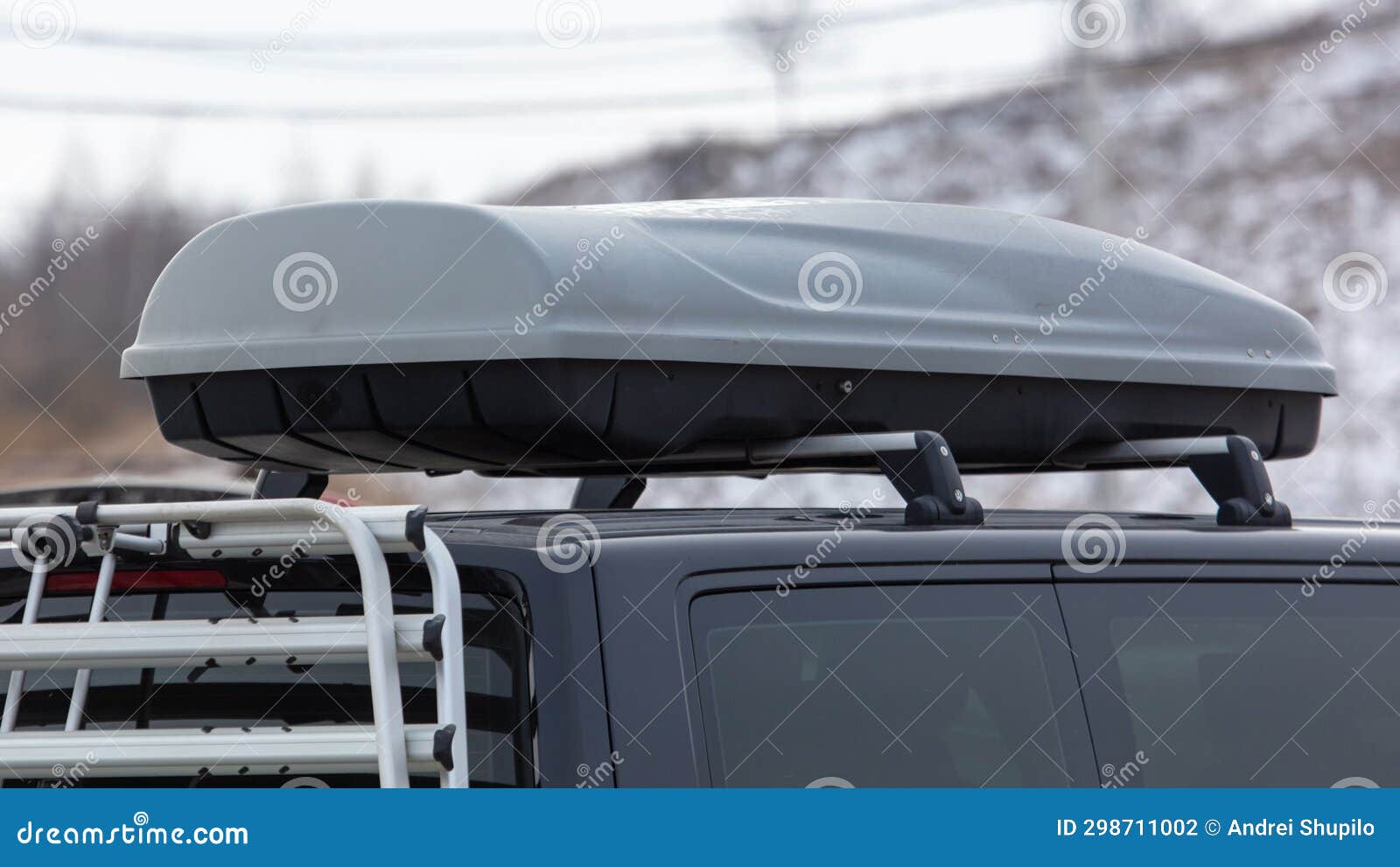 Rack for Things on the Roof of a Car Stock Photo - Image of roof, trunk ...
